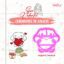 Cortador de galleta - cinnamoroll con corazón - incluye marcador - San ...